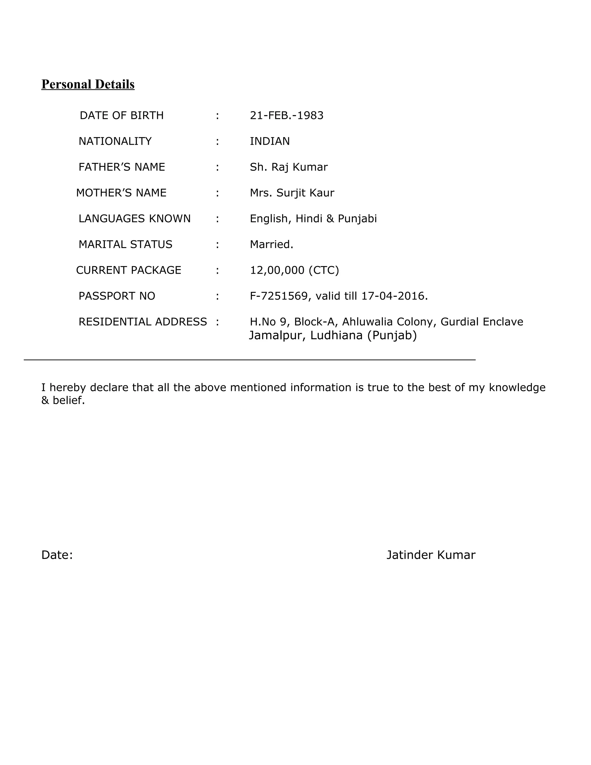 Resume.Jatinder | DOC