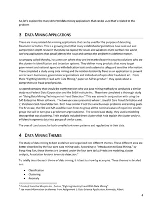 Fraud Detection using Data Mining Project | PDF
