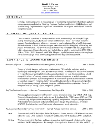 Dave Patton Resume 2015 | PDF | Computer Peripherals | Computing