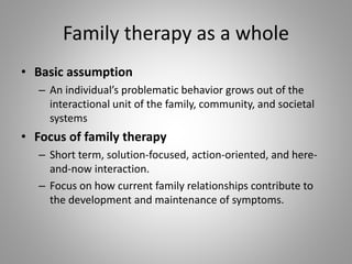 1 family system therapy powerpoint presentation christine moran | PPTX