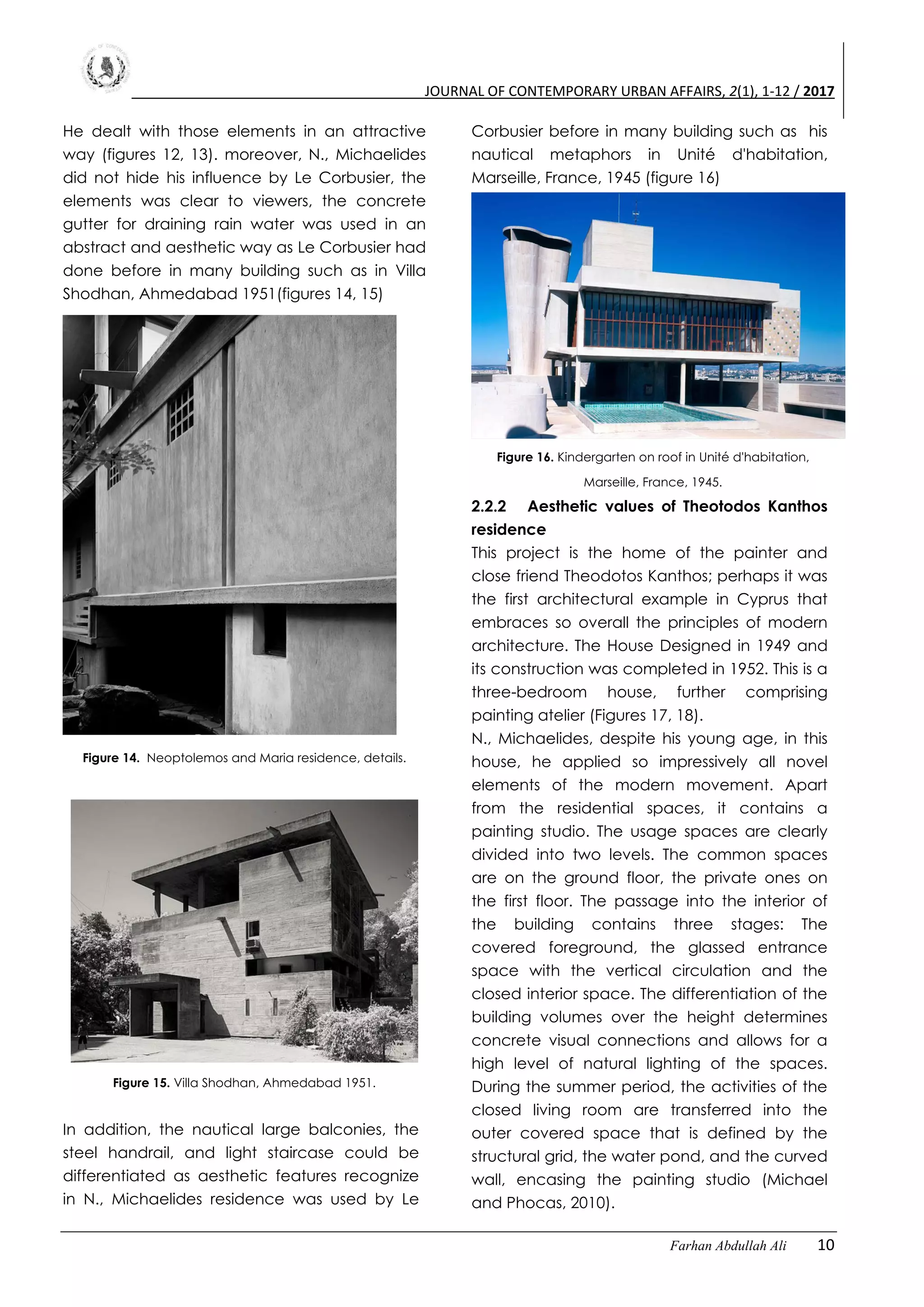 The Influence of Le Corbusier On the emergence of the Aesthetic Values ...