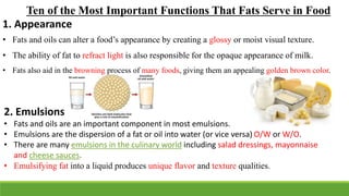 Fats and Oils: Structures and Functions | PDF
