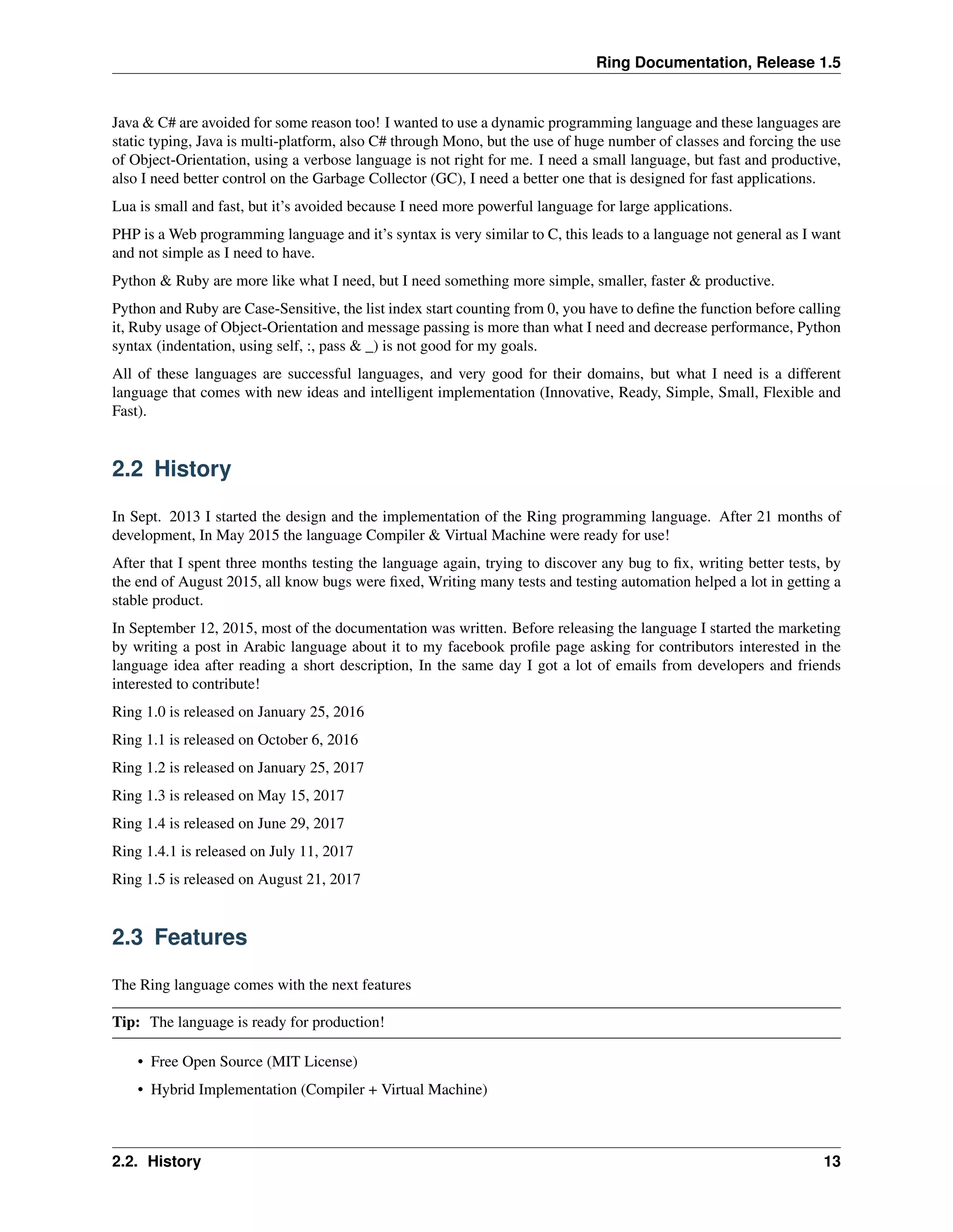 The Ring programming language version 1.5 book - Part 1 of 31 | PDF