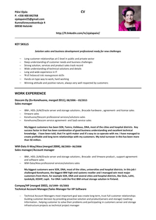 PäiviOjala CV_11_2016 english | PDF