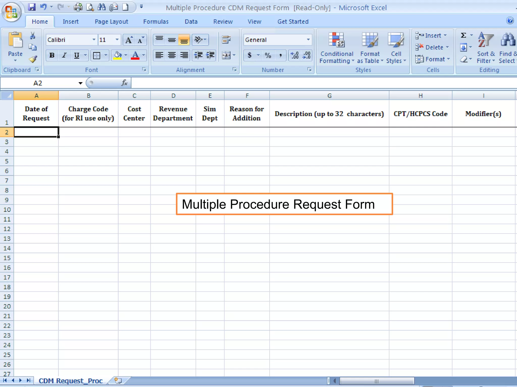 CDM Electronic Request Form Tutorial | PPTX