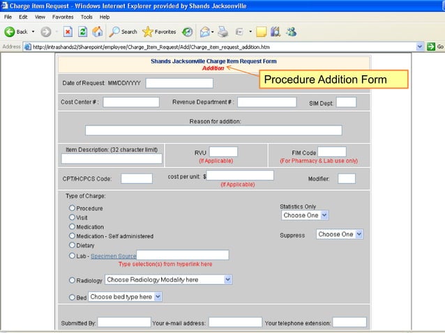CDM Electronic Request Form Tutorial | PPTX