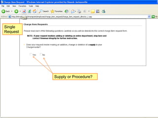 CDM Electronic Request Form Tutorial | PPTX