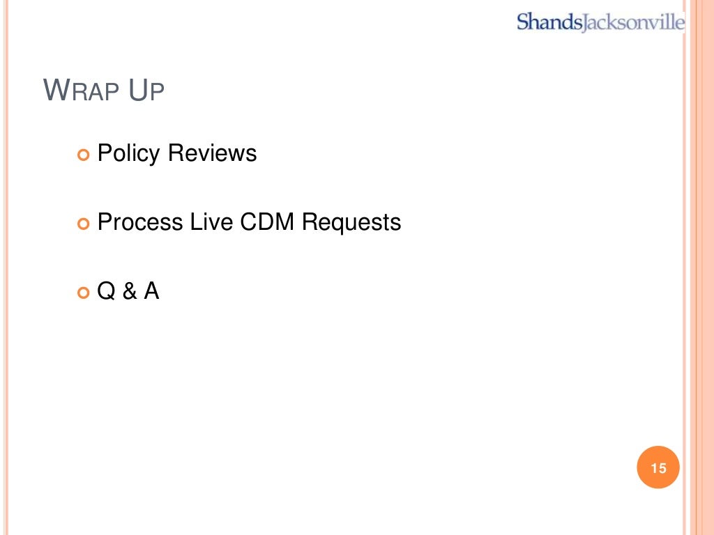 CDM Electronic Request Form Tutorial