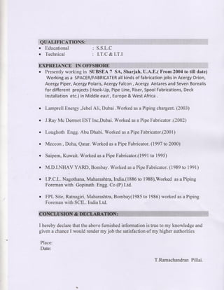 Resume & certificate | PDF