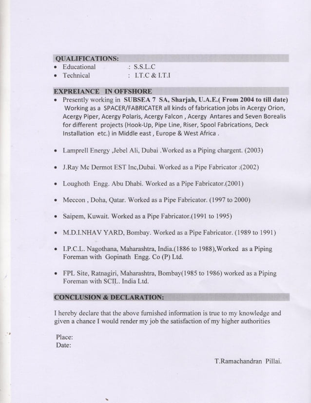 Resume & certificate | PDF