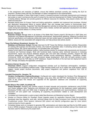 Manju_Resume | DOC | Databases | Computer Software and Applications