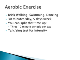 Physical Activity and Diabetes | PPTX