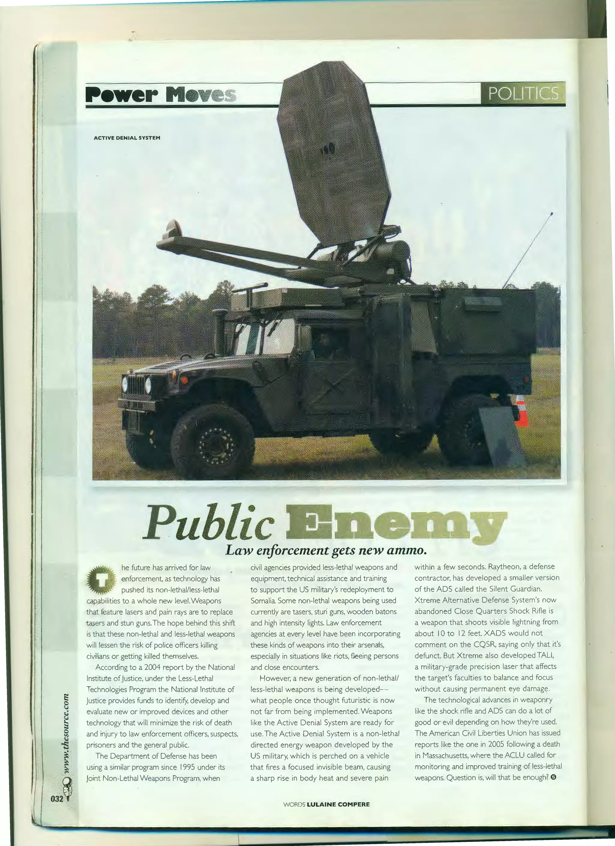 Department of Defense Weapons Source Article | PDF