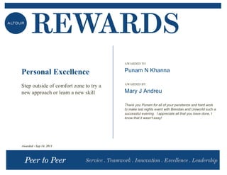 reward Certificate | PPT