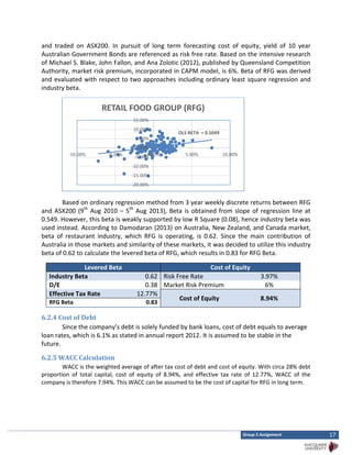 Retail Food Group - Analysis Report - Group 5 | PDF