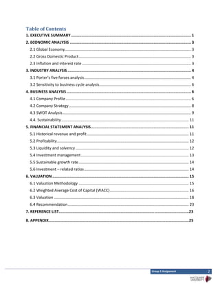 Retail Food Group - Analysis Report - Group 5 | PDF