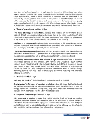 Retail Food Group - Analysis Report - Group 5 | PDF