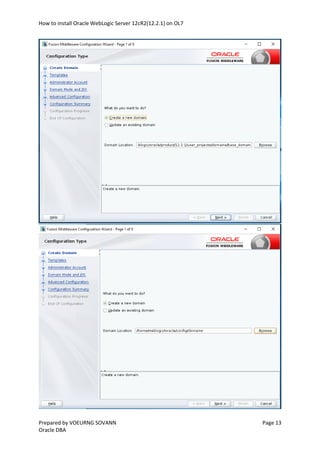 Oracle WebLogic Server_OL7_Sovann | PDF