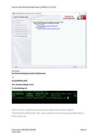 Oracle WebLogic Server_OL7_Sovann | PDF
