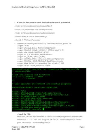 Oracle WebLogic Server_OL7_Sovann | PDF