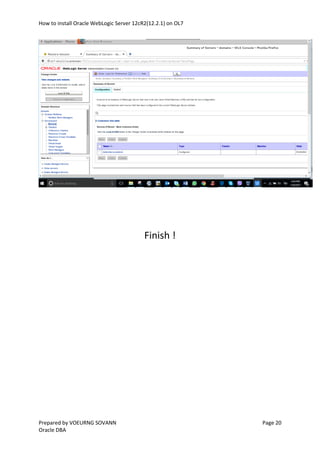 Oracle WebLogic Server_OL7_Sovann | PDF