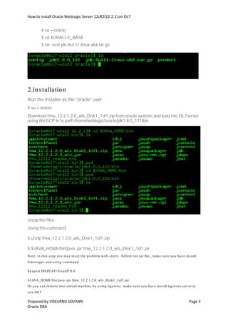Oracle WebLogic Server_OL7_Sovann | PDF