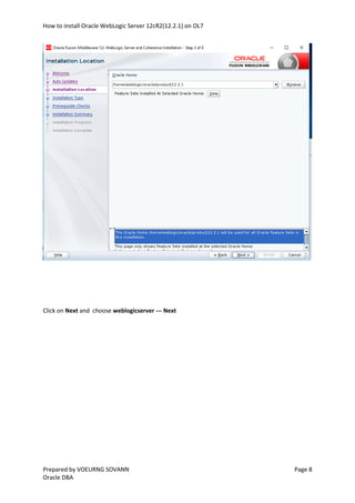 Oracle WebLogic Server_OL7_Sovann | PDF