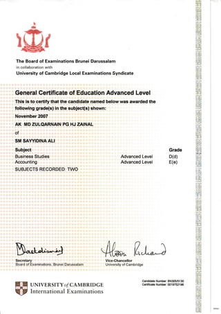 Education Transcript | PDF