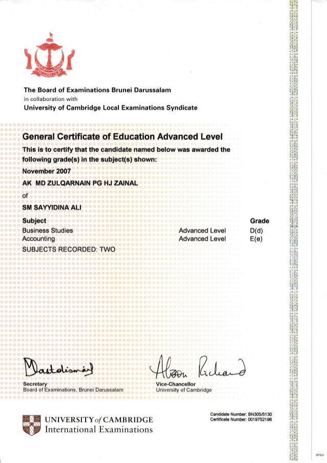 Education Transcript