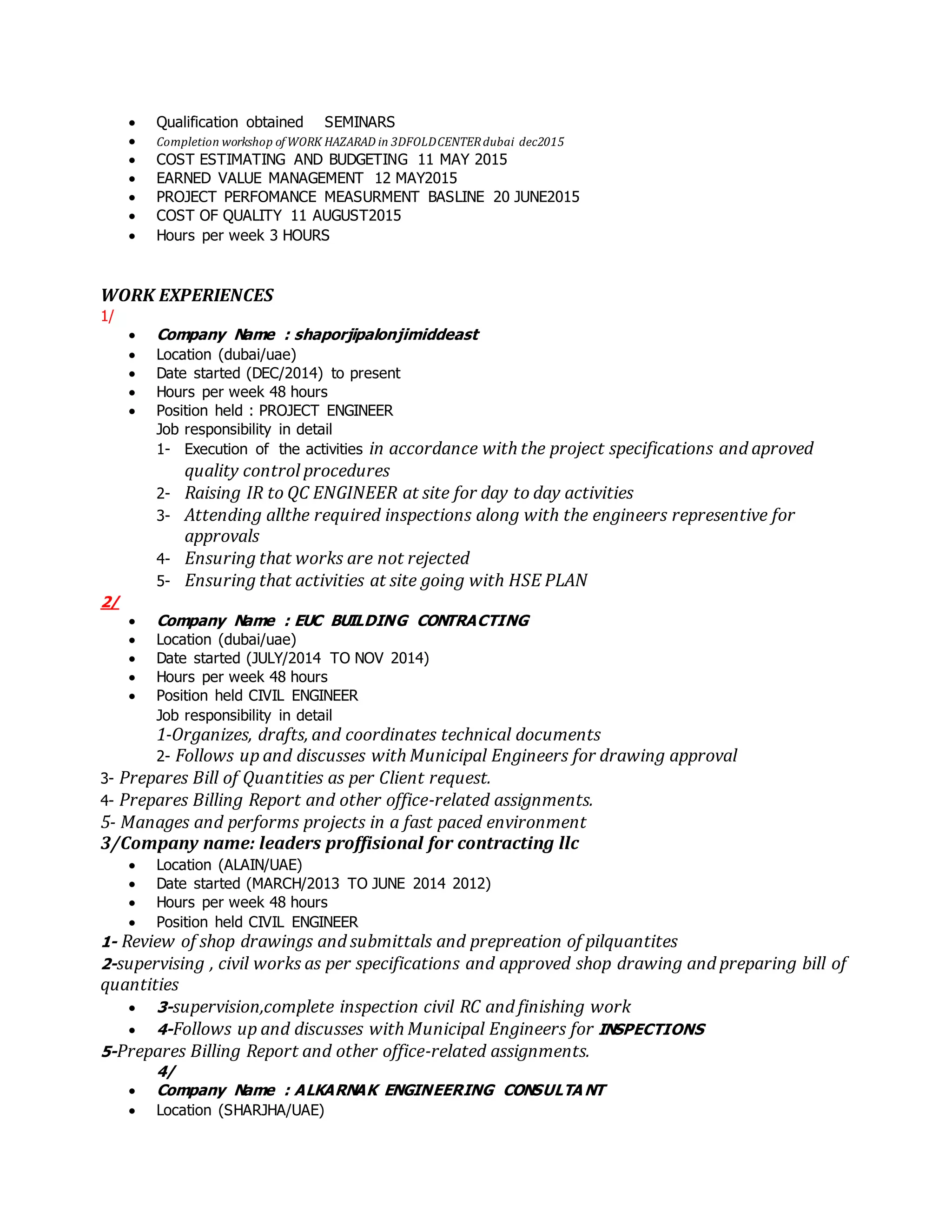 FAKHRI CV | PDF