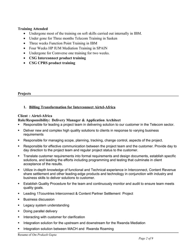 Resume 12yrs Exp | DOC | Computer Software and Applications | Computing