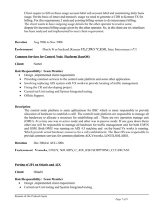 Resume 12yrs Exp | DOC