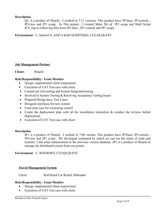 Resume 12yrs Exp | DOC