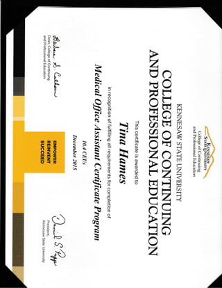 KSU Certificate | PDF