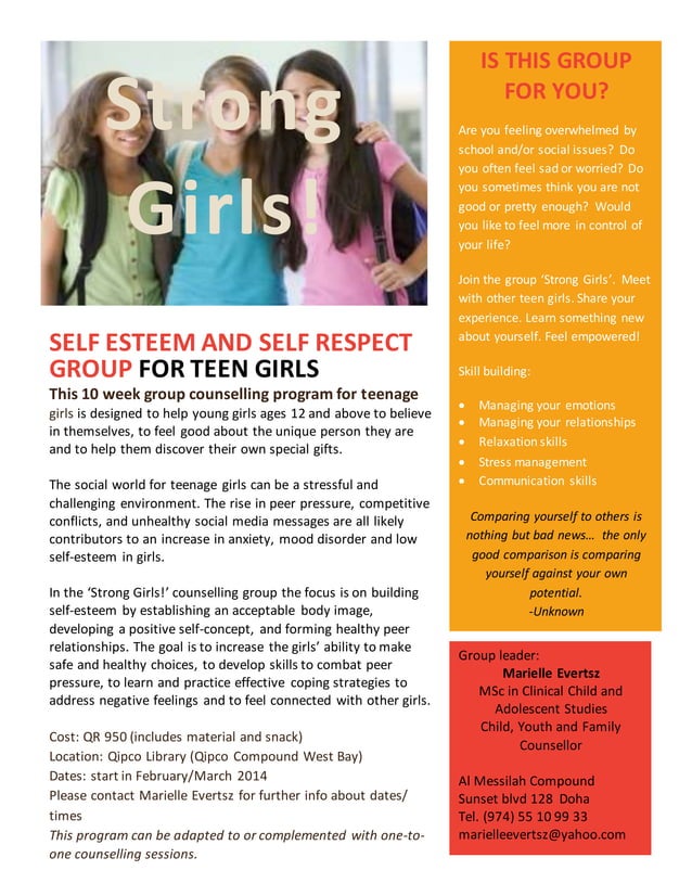 Flyer Strong Girls! Marielle Evertsz | PDF | Free Download