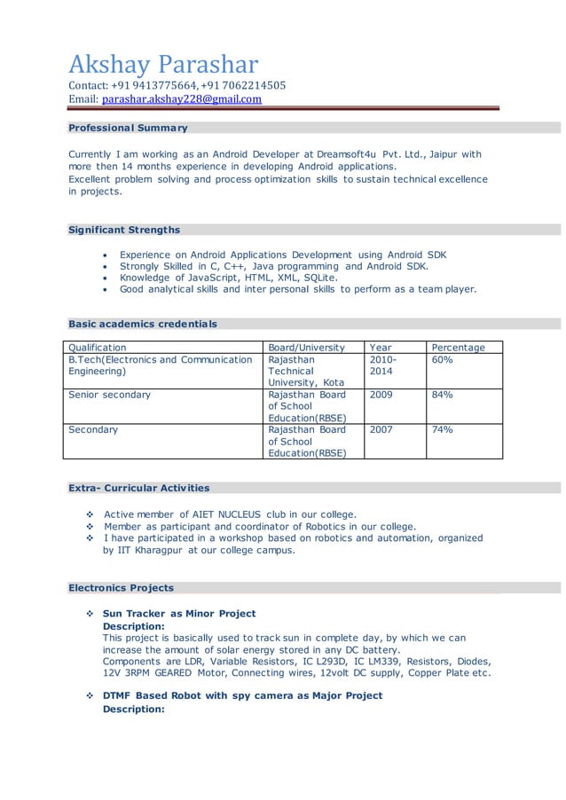Akshay_Resume | DOCX | Operating Systems | Computer Software and Applications