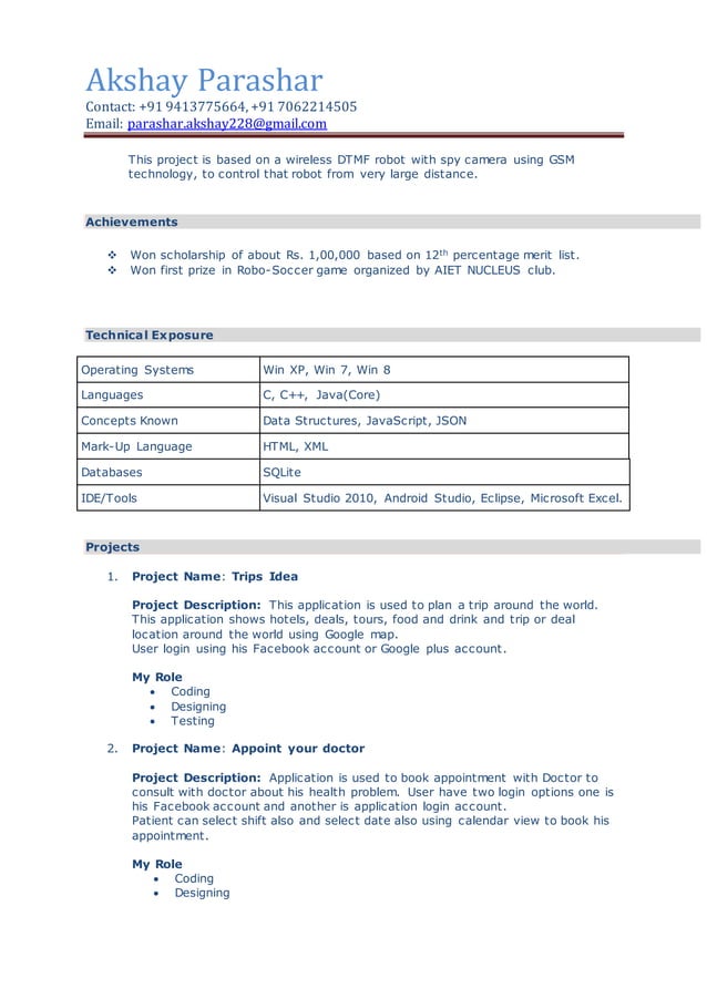 Akshay_Resume | DOCX | Operating Systems | Computer Software and Applications