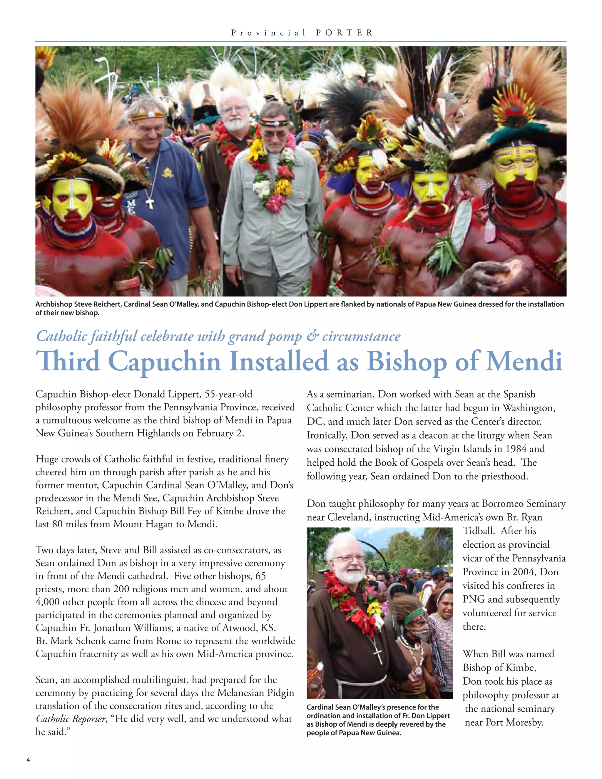 Capuchin Provincial Porter 2Q12 | PDF