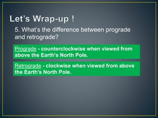 Earth & Life Science Solar System (lesson 2) | PPTX