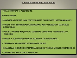 Procedimiento de Mando | PPTX
