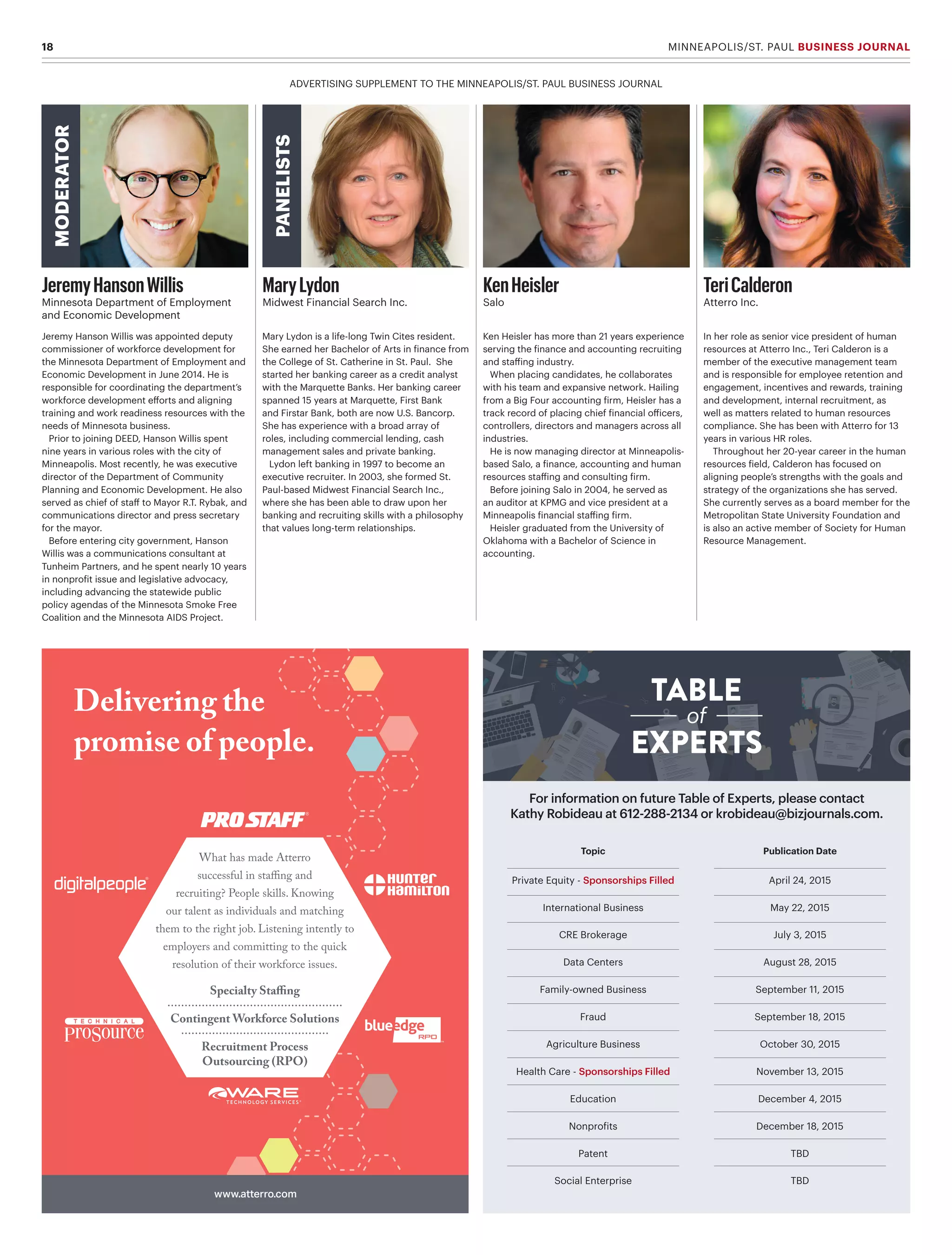 Table of Experts_WorkForce | PDF | Business Administration | Business