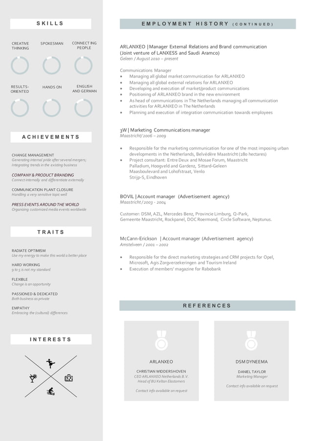 Resume Blanche Janssen | PDF