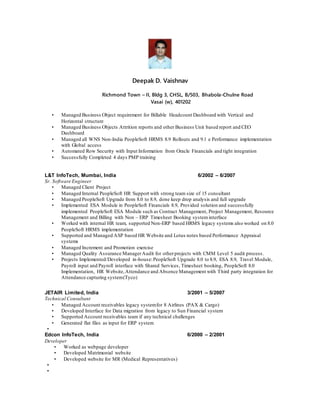 CV - Deepak Vaishnav | DOCX