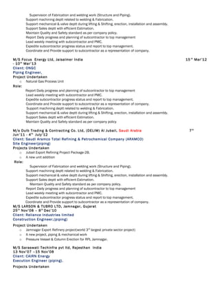 cv_piping engineer updated | DOC