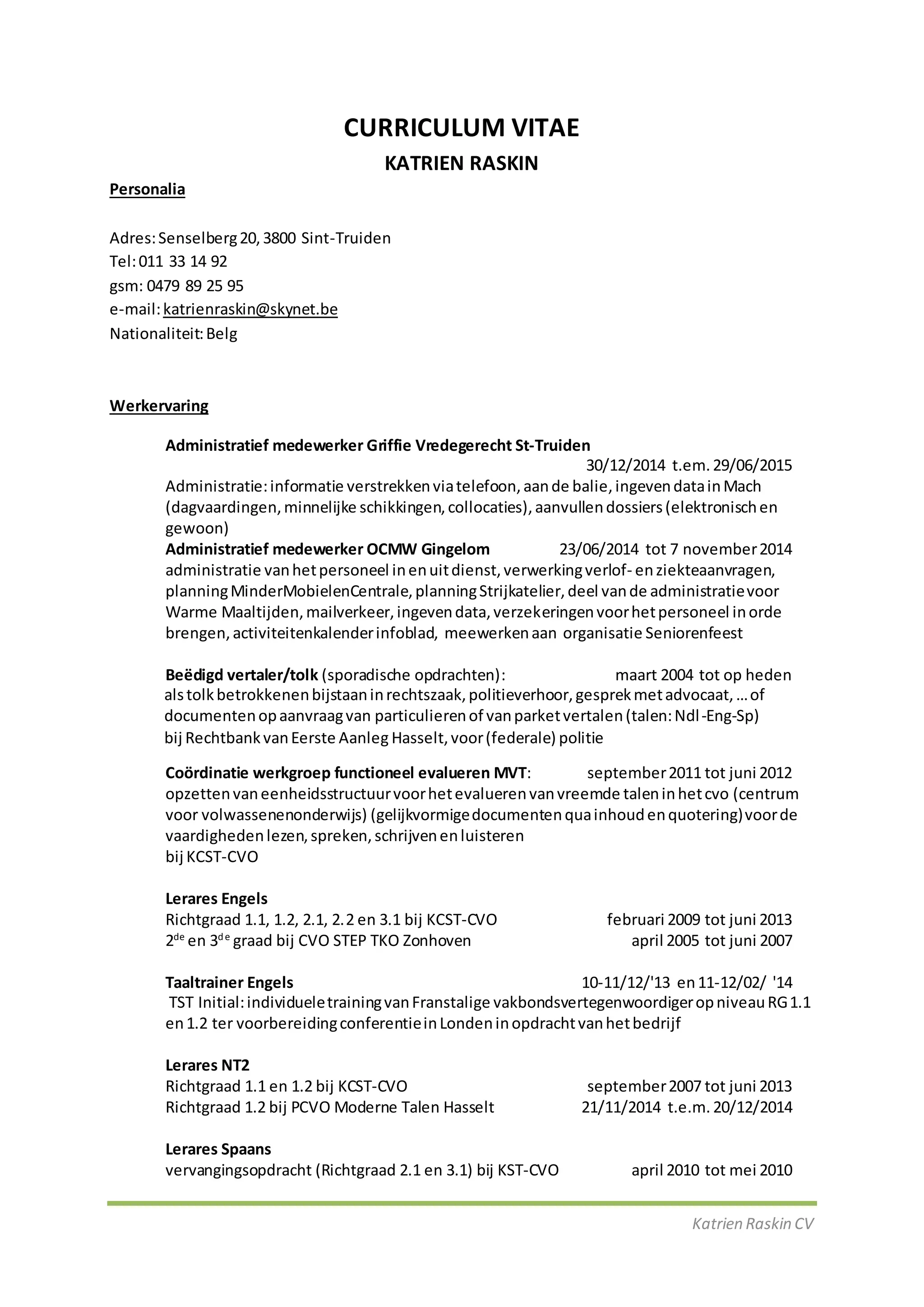 CV Katrien Raskin 11 aug 2015 | DOCX