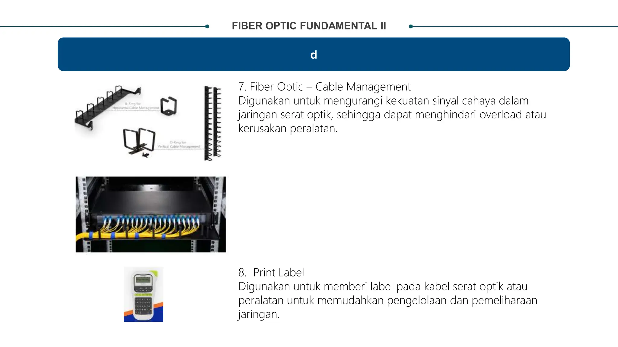 Fiber Optic - Tools & Accesories for project and operation | PPT | Free ...
