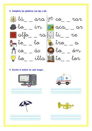 1 FICHA USO DE LA MB Y MP PARA EL USO DE PALABRAS | DOCX