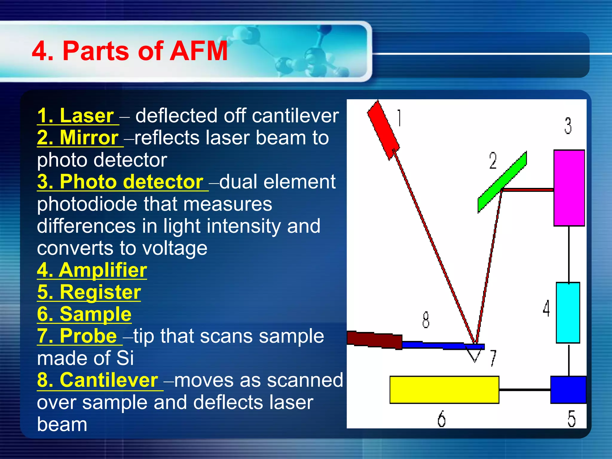 atomic force microscopy AFM | PPTX | Chemistry | Science
