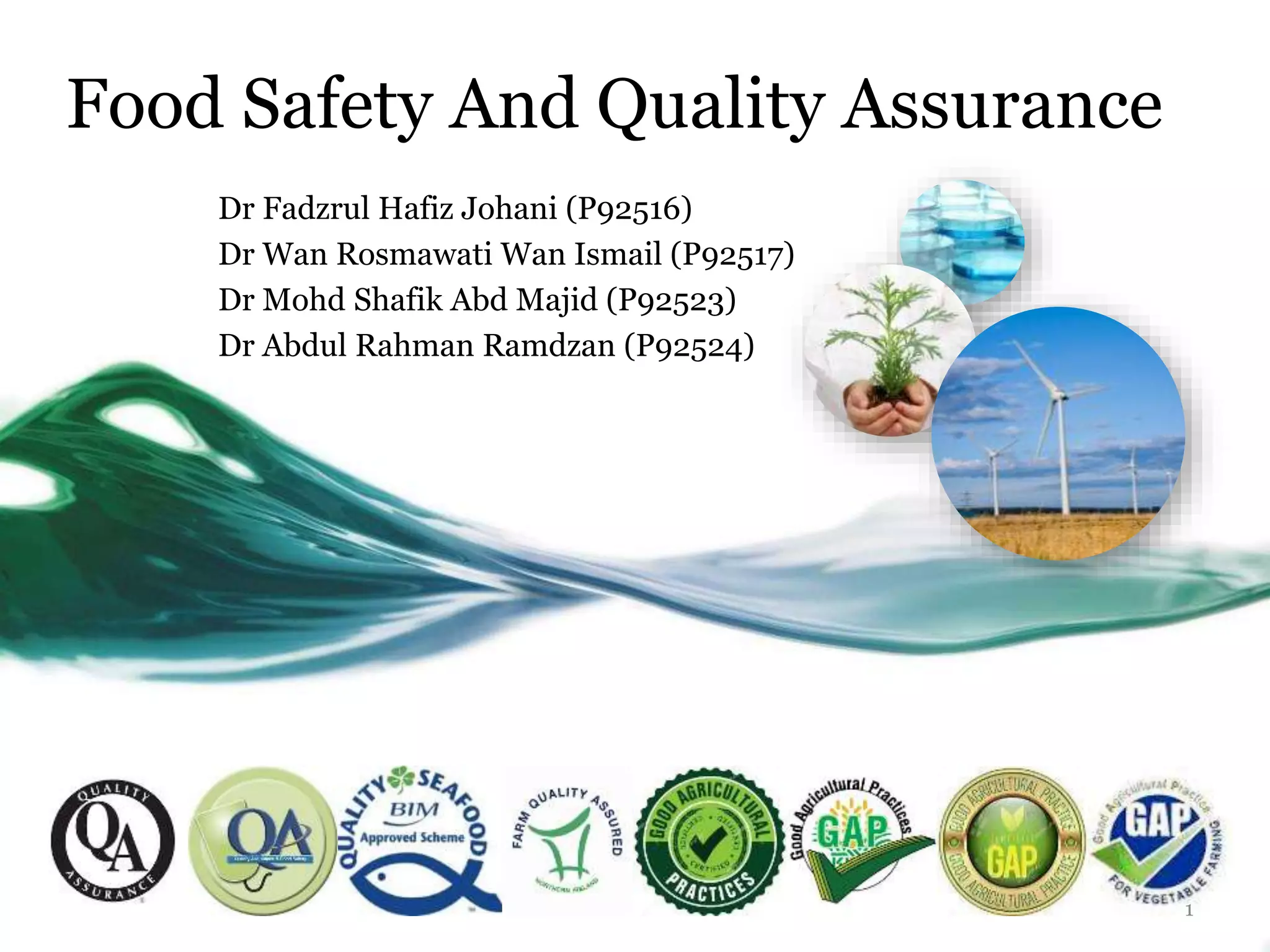 Food Safety And Quality Assurance | PPTX