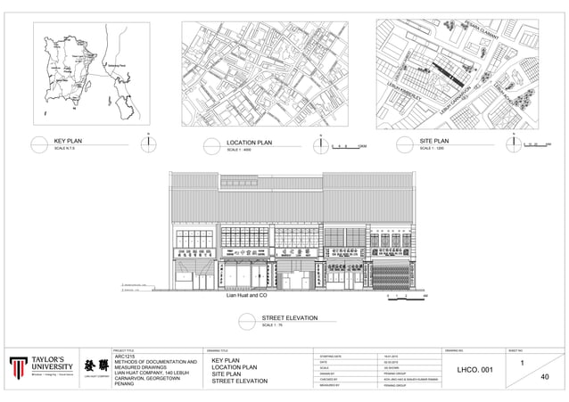 1 finalise key,site,location & street elevation ready plot a1 ...